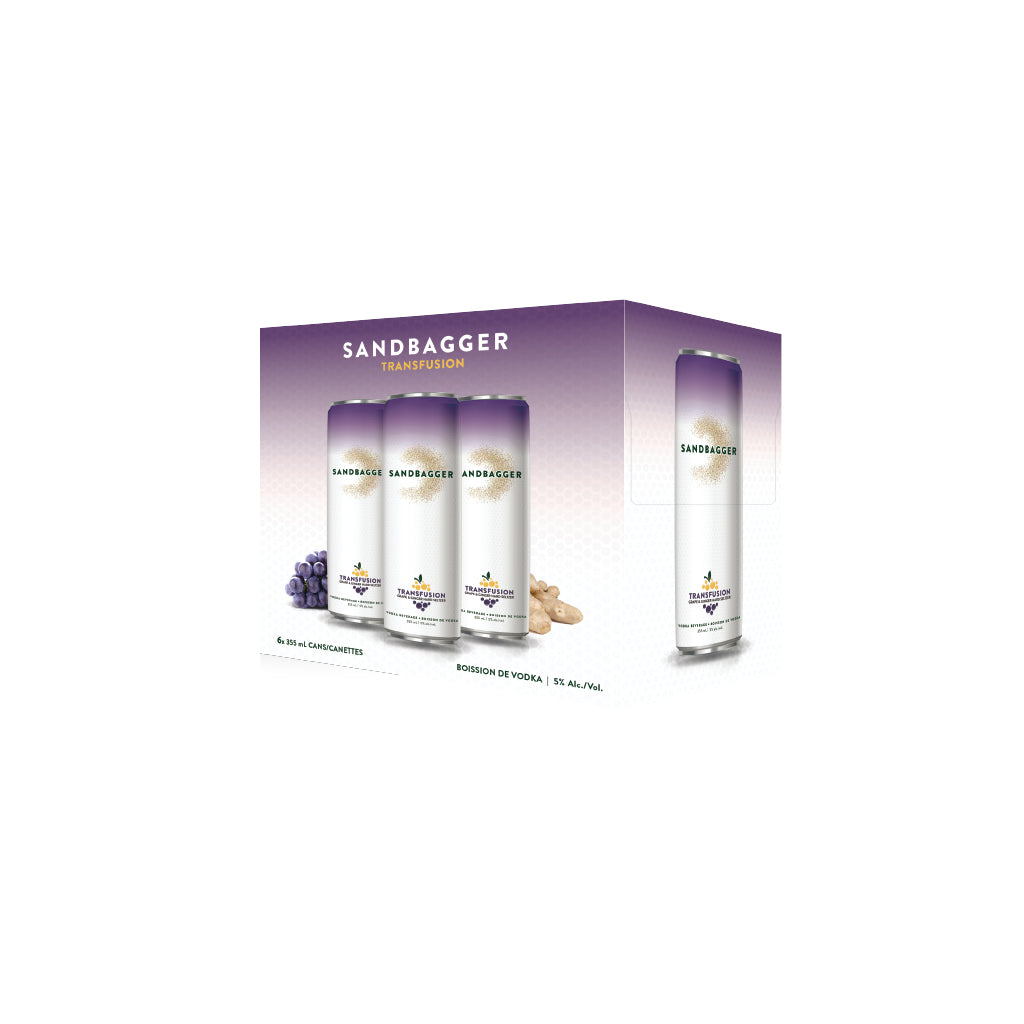 Sandbagger Transfusion Canned Cocktail 4 Pack (355ml) – Dodds Wine ...